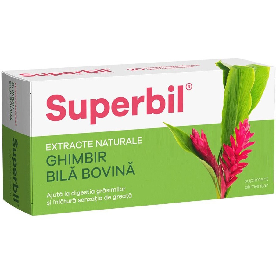 Superbil, 20 comprimate filmate gastrorezistente, Fiterman - eMAG.ro