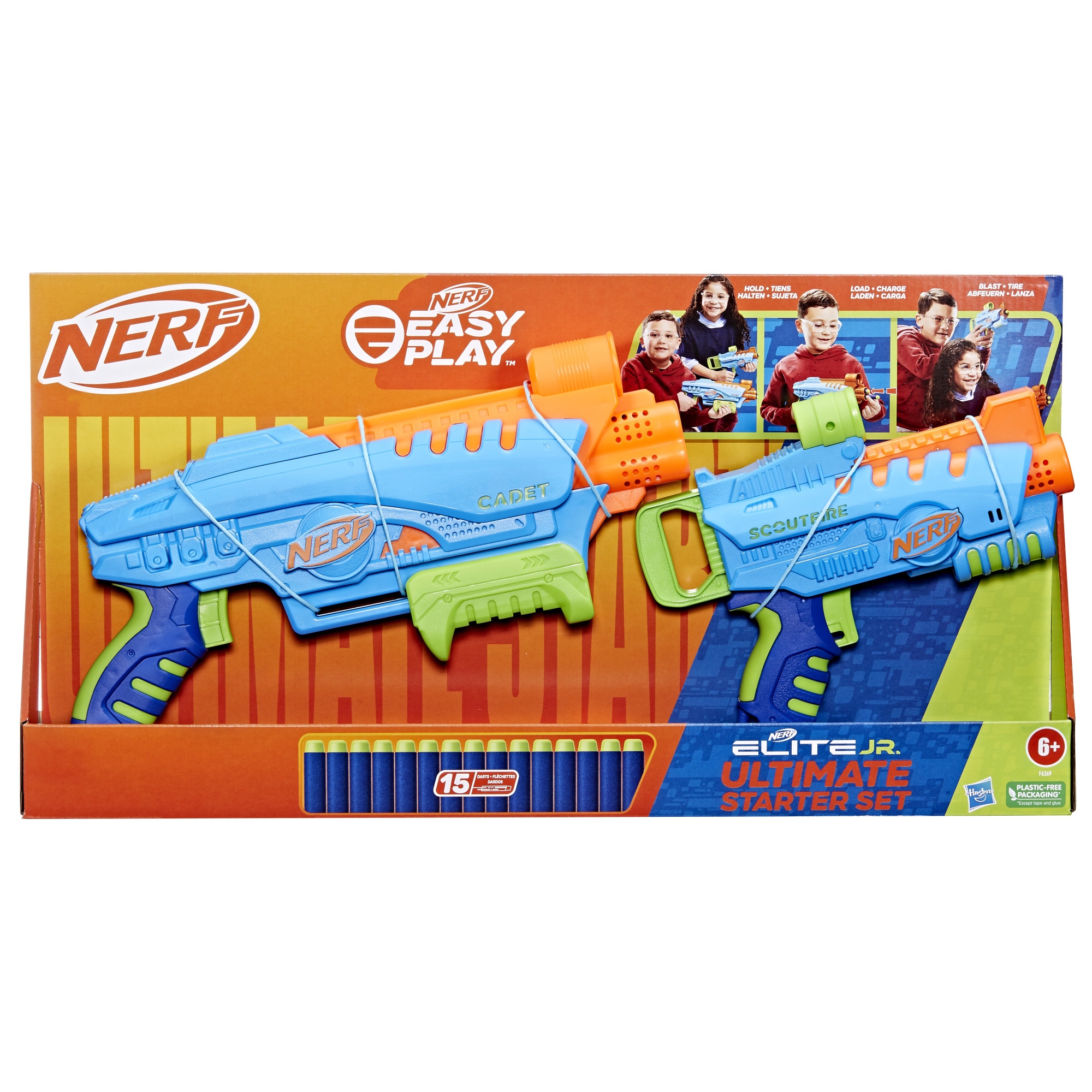 Set 2 blastere Nerf Elite Junior - Ultimate starter - eMAG.ro