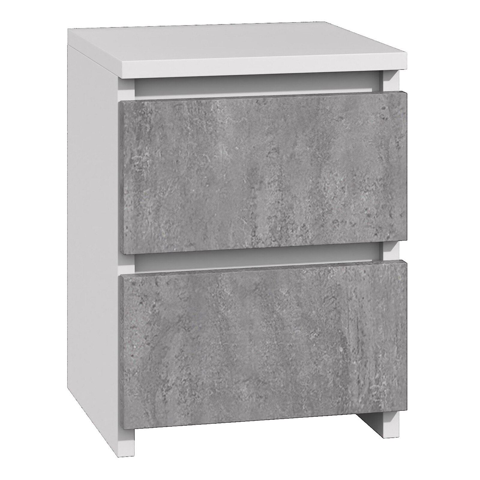 Comoda, Roe furniture, 2 sertare, 30x40cm, Pal, Gri - eMAG.ro