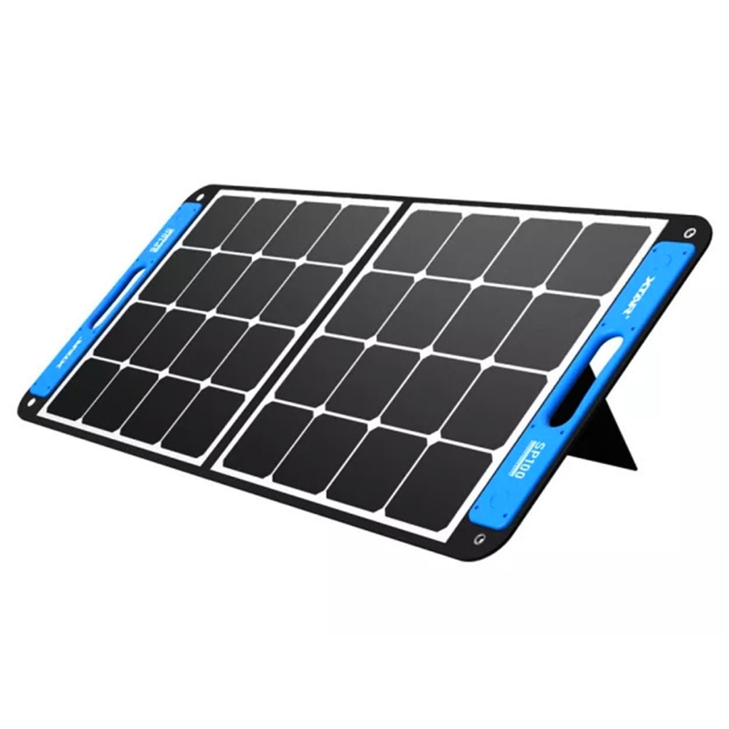 Panou solar portabil Xtar SP100 cu puterea de 100 W, cu statie de ...