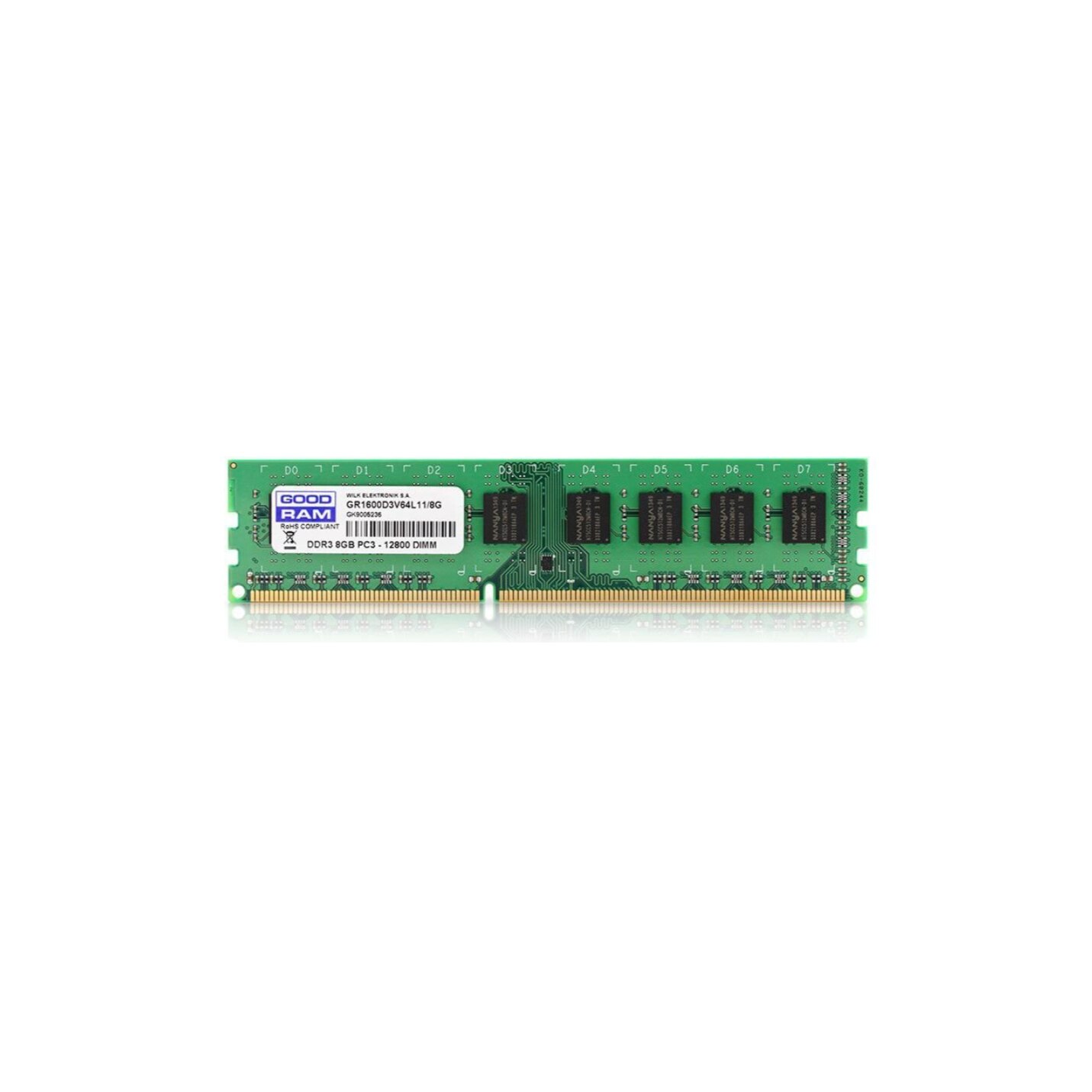 Ram памет Goodram Ddr3 1600 Mhz 8 Gb Cl11 зелен Emag Bg