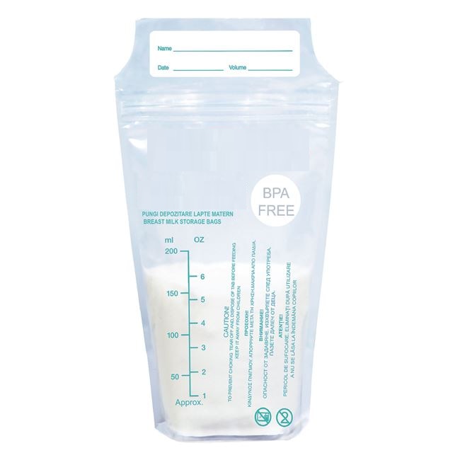 Pungi de depozitare lapte matern, 30buc, 200ml - eMAG.ro