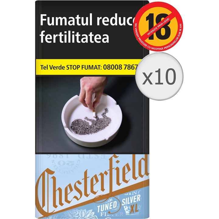 Cartus Chesterfield Tuned Silver XL - eMAG.ro