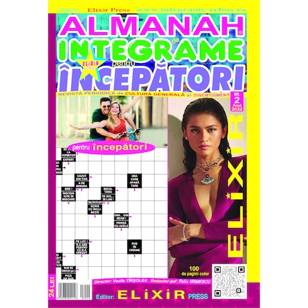 Almanah de integrame pentru incepatori nr 2, 100 pagini - eMAG.ro