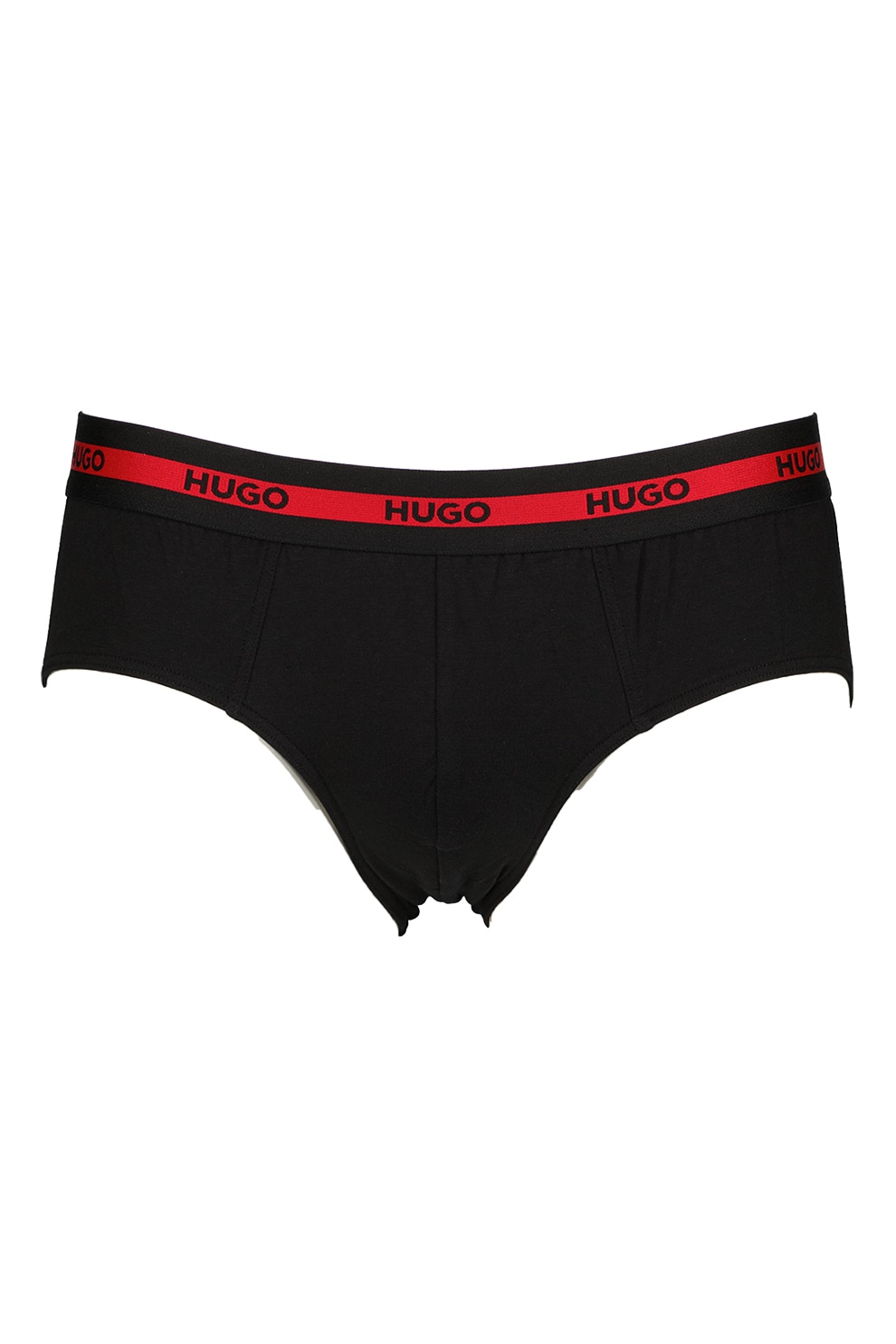 HUGO, Set de chiloti cu banda logo in talie - 3 perechi, Negru, L - eMAG.ro