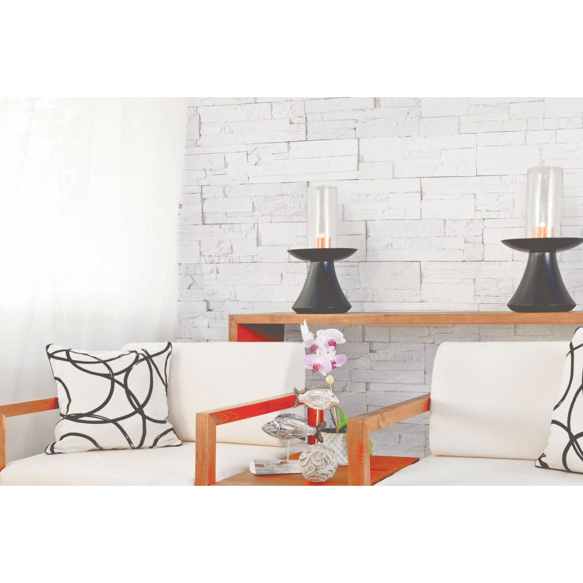 Piatra decorativa pentru interior MODULO Vista White, 1 mp - eMAG.ro