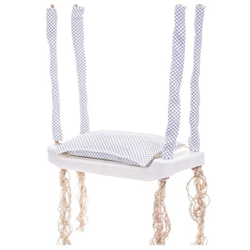 Leagan pentru copii, Love Gifts, din plastic, cu perna, 43x7x17cm, Gri ...