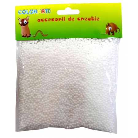 Set bile polistiren COLORARTE, 2 mm, albe - eMAG.ro