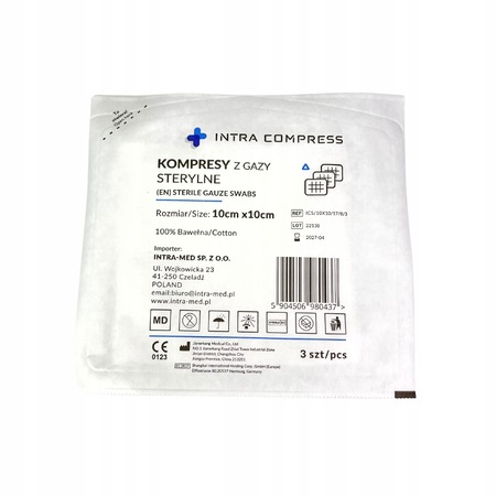 Comprese de tifon sterile, 10x10cm, 17N, 8W - eMAG.ro