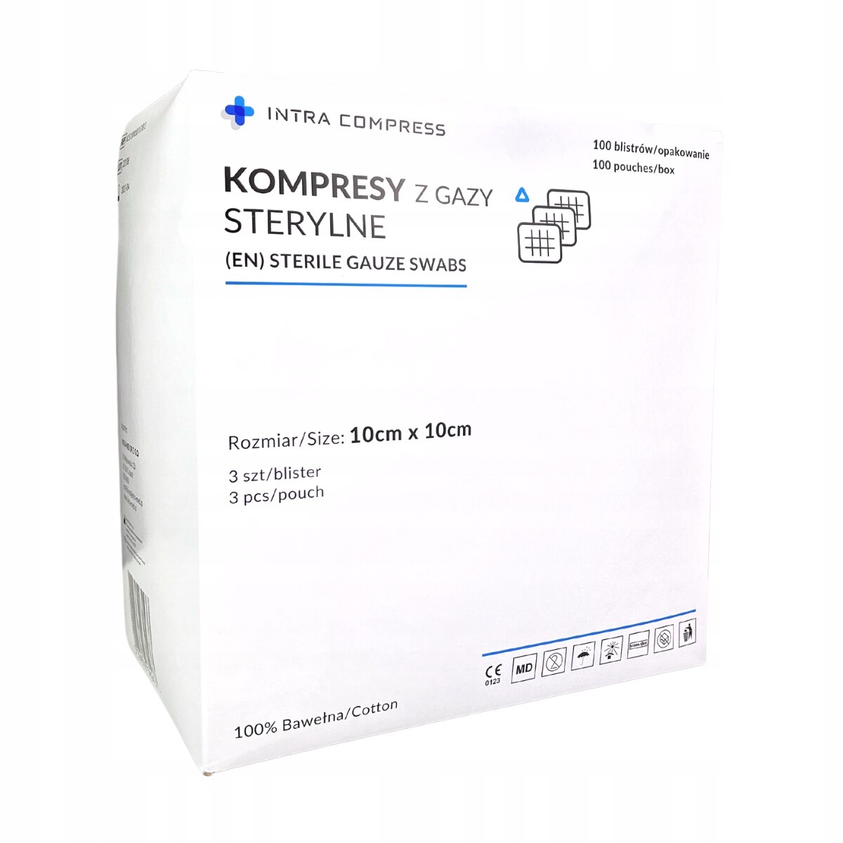 Comprese de tifon sterile, 10x10cm, 17N, 8W - eMAG.ro