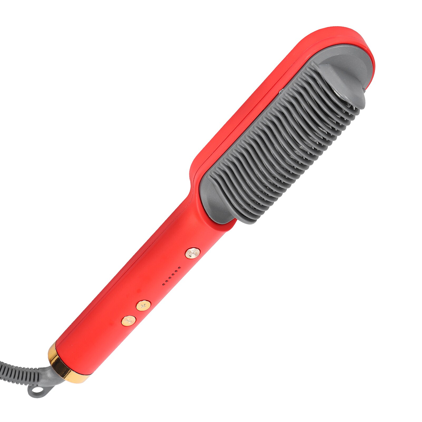Perie de indreptat parul, UBX, cu LED-uri, control temperatura in 5 ...
