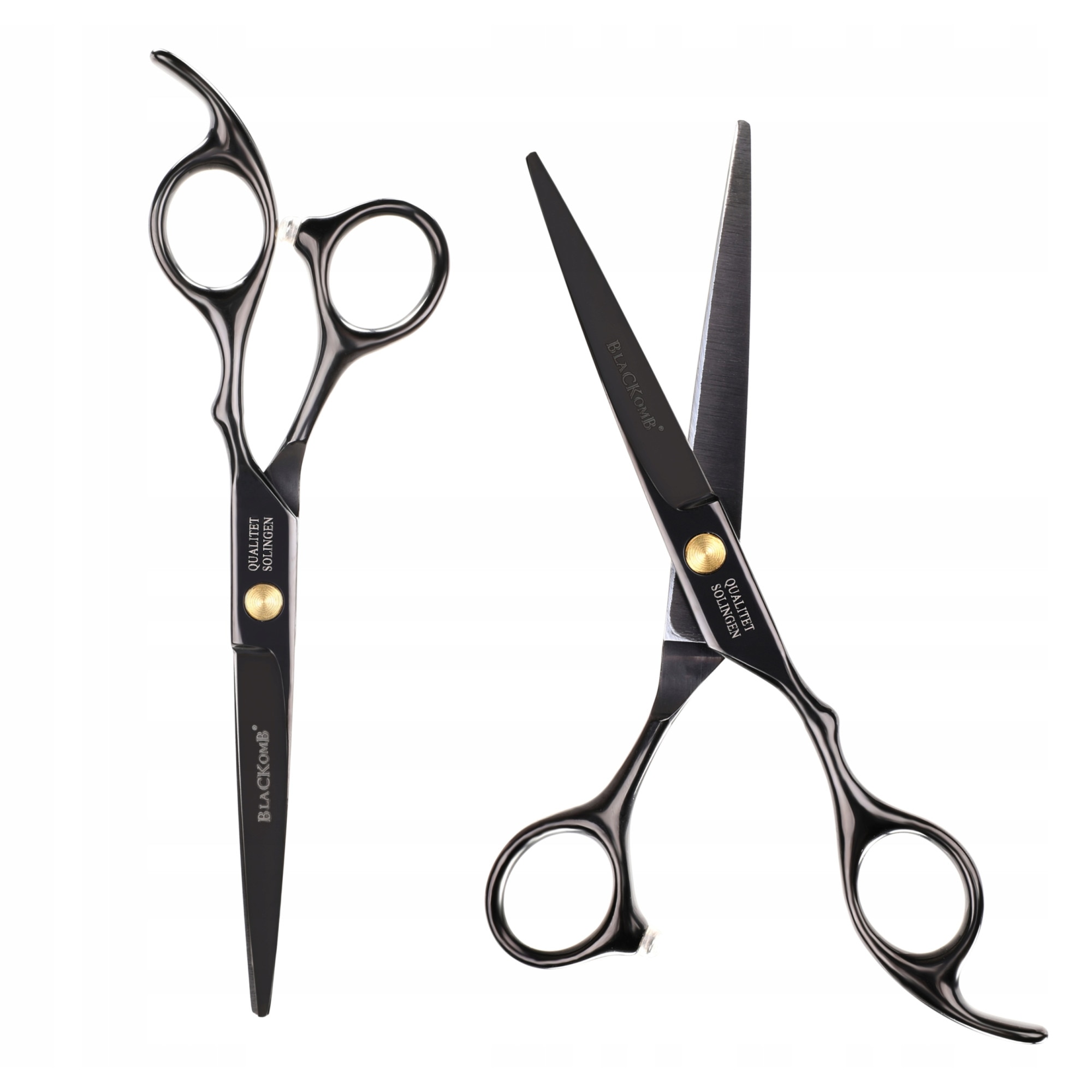 Set foarfece de tuns, Ponik's, Inox, Plastic, Negru - eMAG.ro
