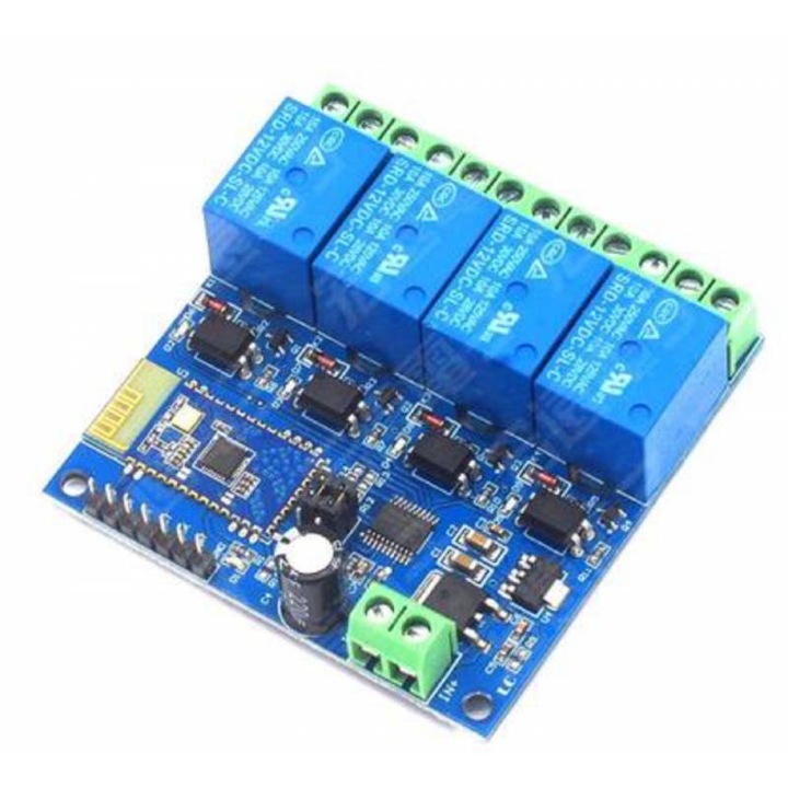 Placa universala cu 4 relee,12V, cu bluetooth - eMAG.ro