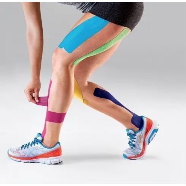 Banda kinesiologica pentru ameliorarea durerilor, impermeabila, 5cm x ...