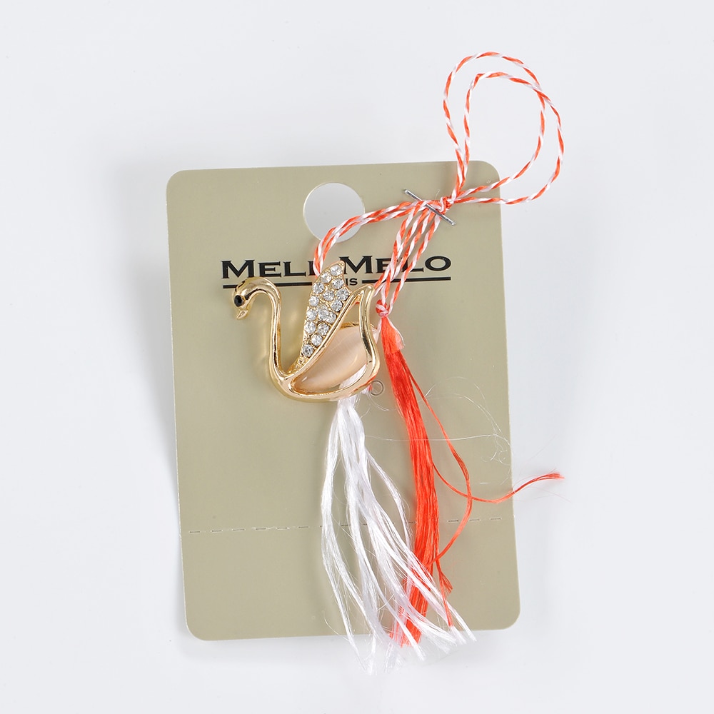 Set 5 brose martisor cu lebede, Meli Melo Paris - eMAG.ro