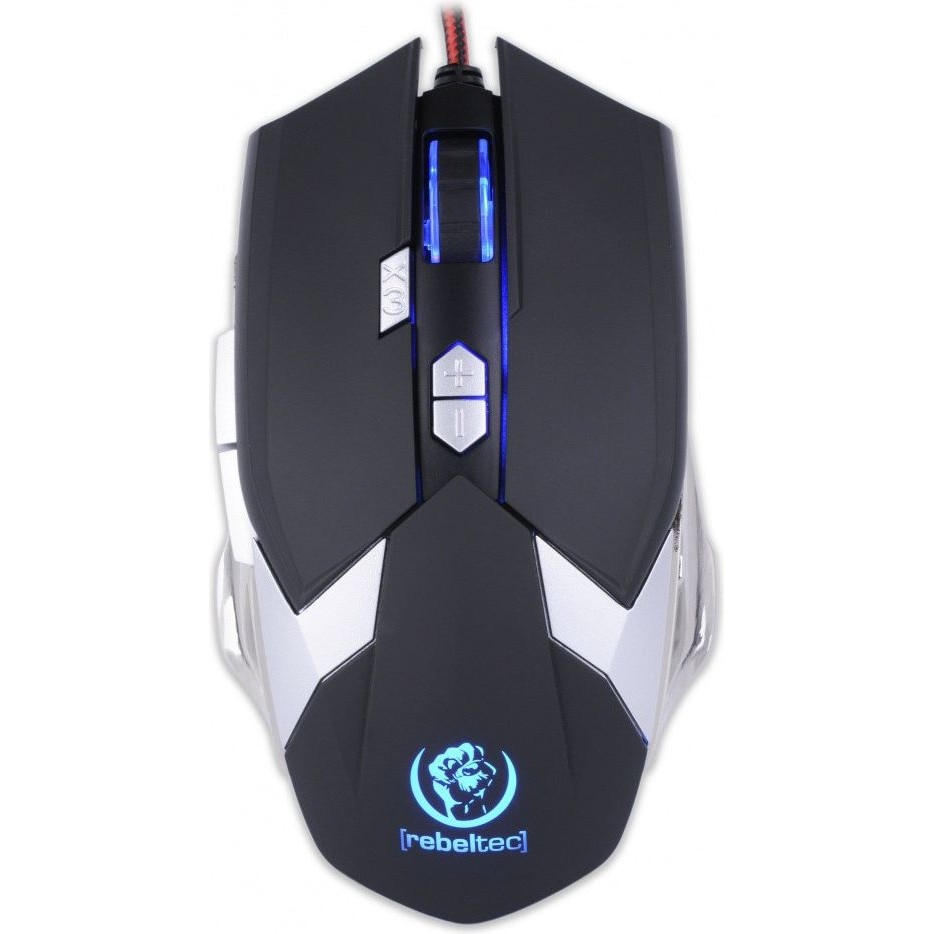 Mouse Destroyer, Rebeltec, 4000 DPI, Iluminat RGB, Negru/Argintiu - eMAG.ro