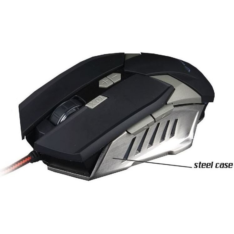 Mouse Destroyer, Rebeltec, 4000 DPI, Iluminat RGB, Negru/Argintiu - eMAG.ro