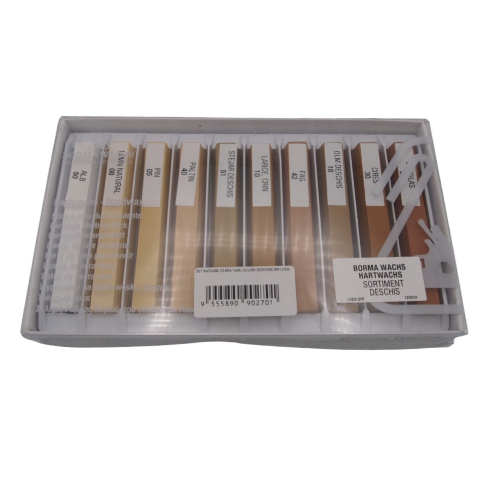 Set 10 mini batoane cerate, tari, Borma Wachs, Hartwachs, culori ...