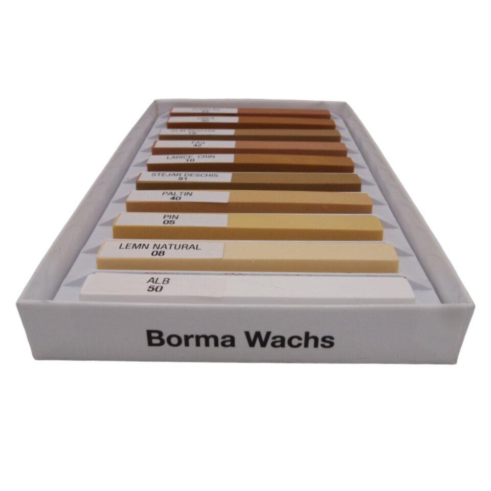 Set 10 mini batoane cerate, tari, Borma Wachs, Hartwachs, culori ...