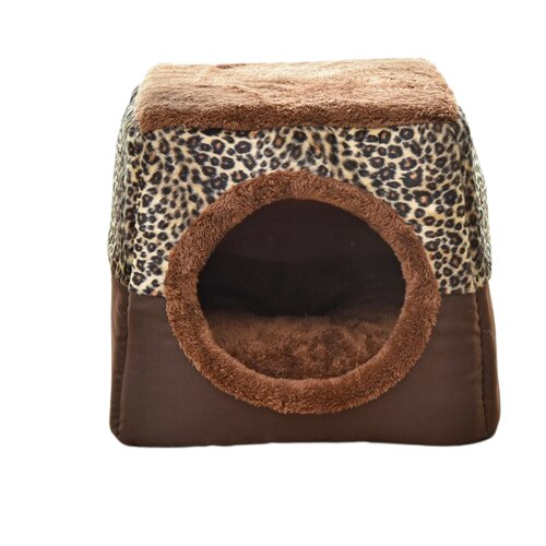 Casa pentru animale Edea, cu perna, 2 in 1, in forma de cub, 38x38x33 ...