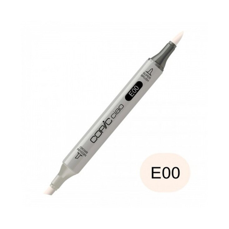 Marker, Copic Ciao, Uscare rapida, Alb nude E00 - eMAG.ro