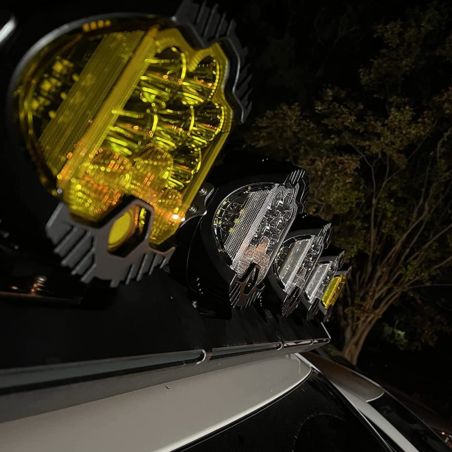 Proiector LED pentru offroad 4x4, Jeep, camion, masini, SUV, 5,5 inch ...