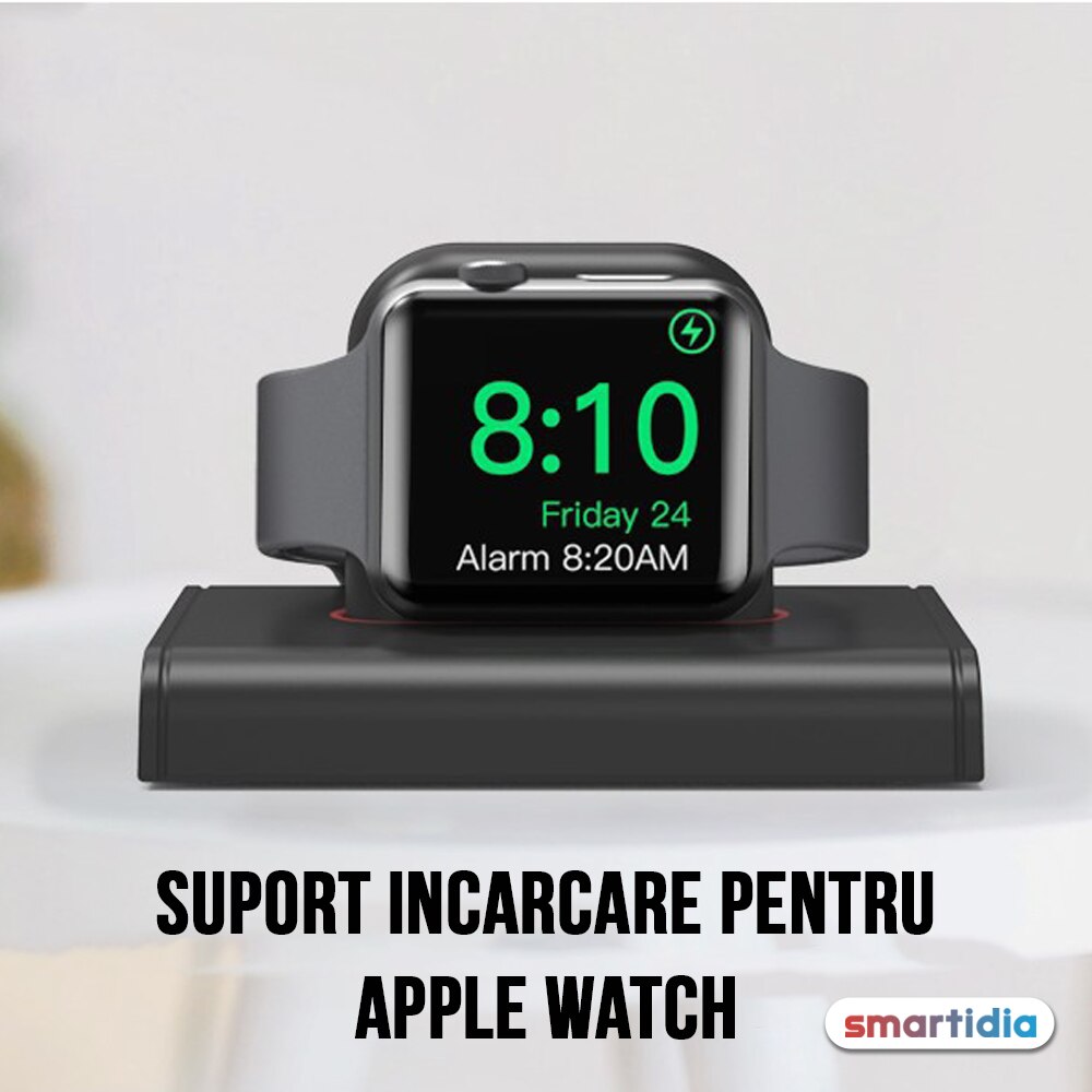 Suport Apple watch smartidia, dock pliabil de birou pentru incarcator ...