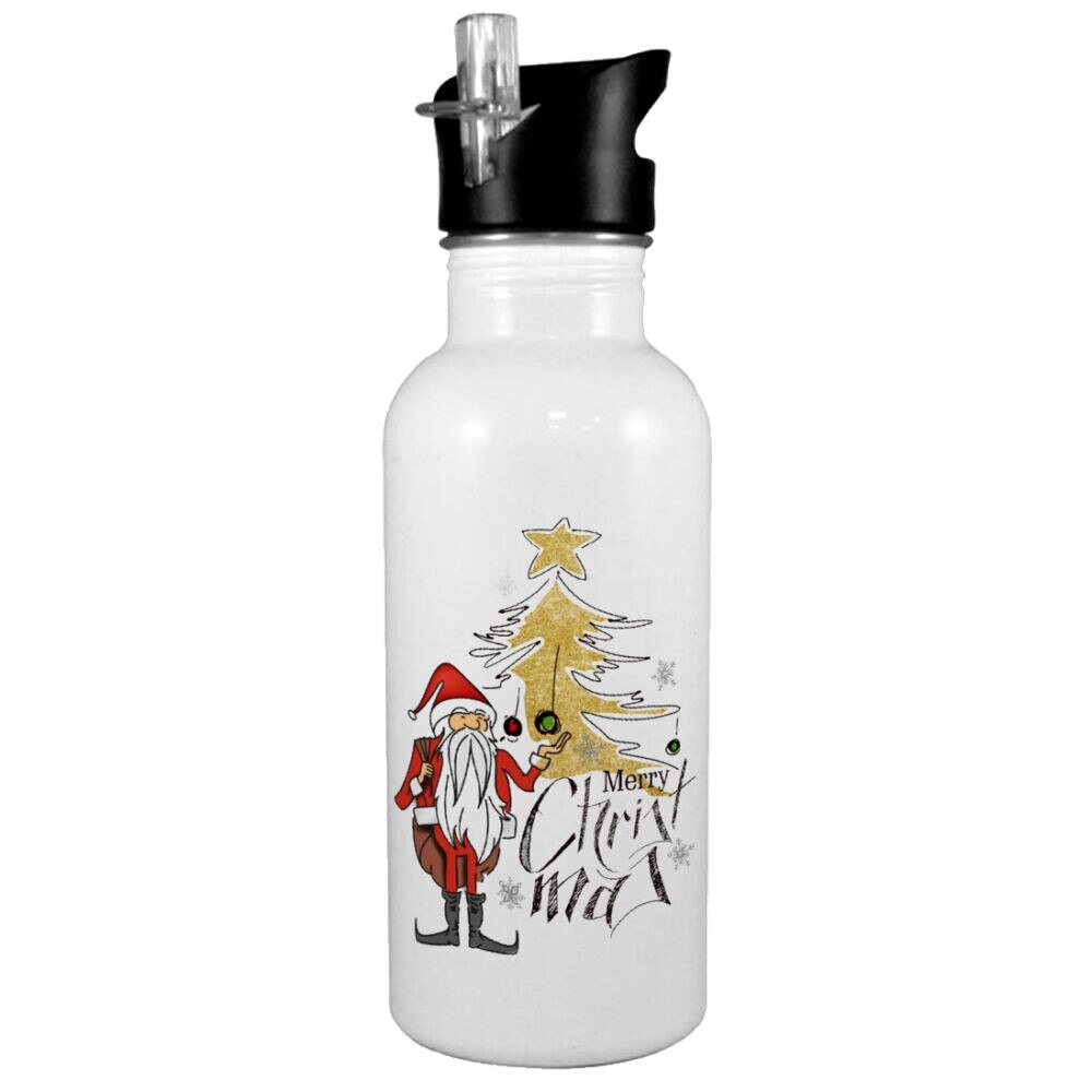 Sticla de apa, Cu model, 600 ml, Inox, Multicolor - eMAG.ro