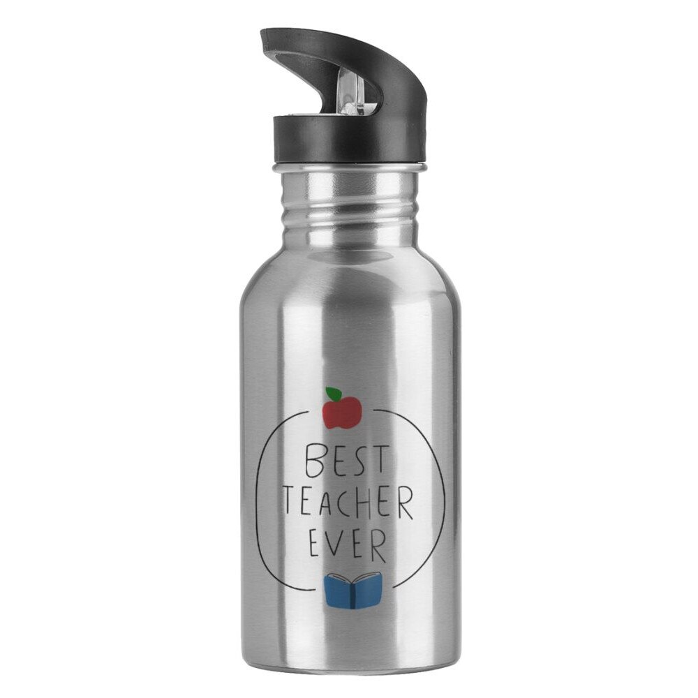 Sticla de apa, Cu model, 600 ml, Inox, Multicolor - eMAG.ro