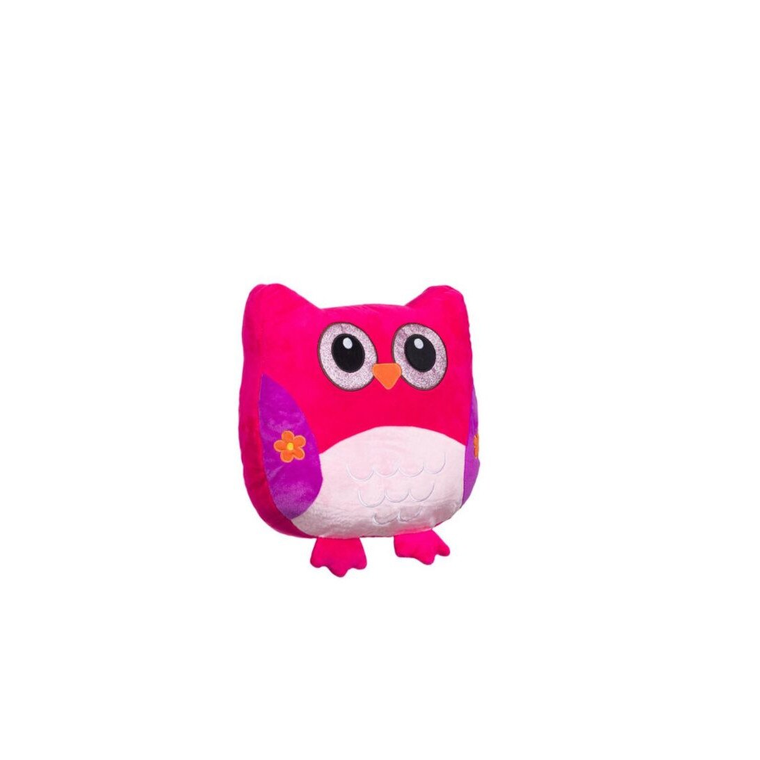 Perna Decorativa, Bufnita, Fucsia, Poliester, 32x30x10 cm - eMAG.ro