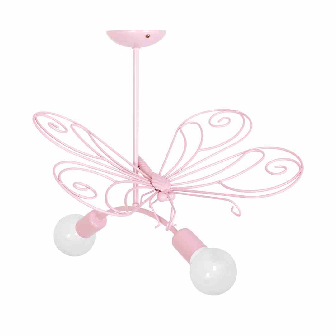Lustra suspendabila Butterfly, Milagro, Metal, Roz - eMAG.ro