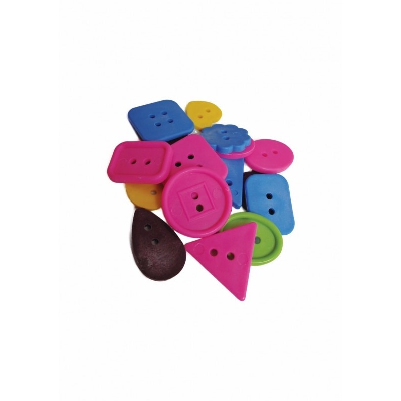 Set 18 nasturi plastic COLORARTE, 30g, diverse culori, didactic - eMAG.ro