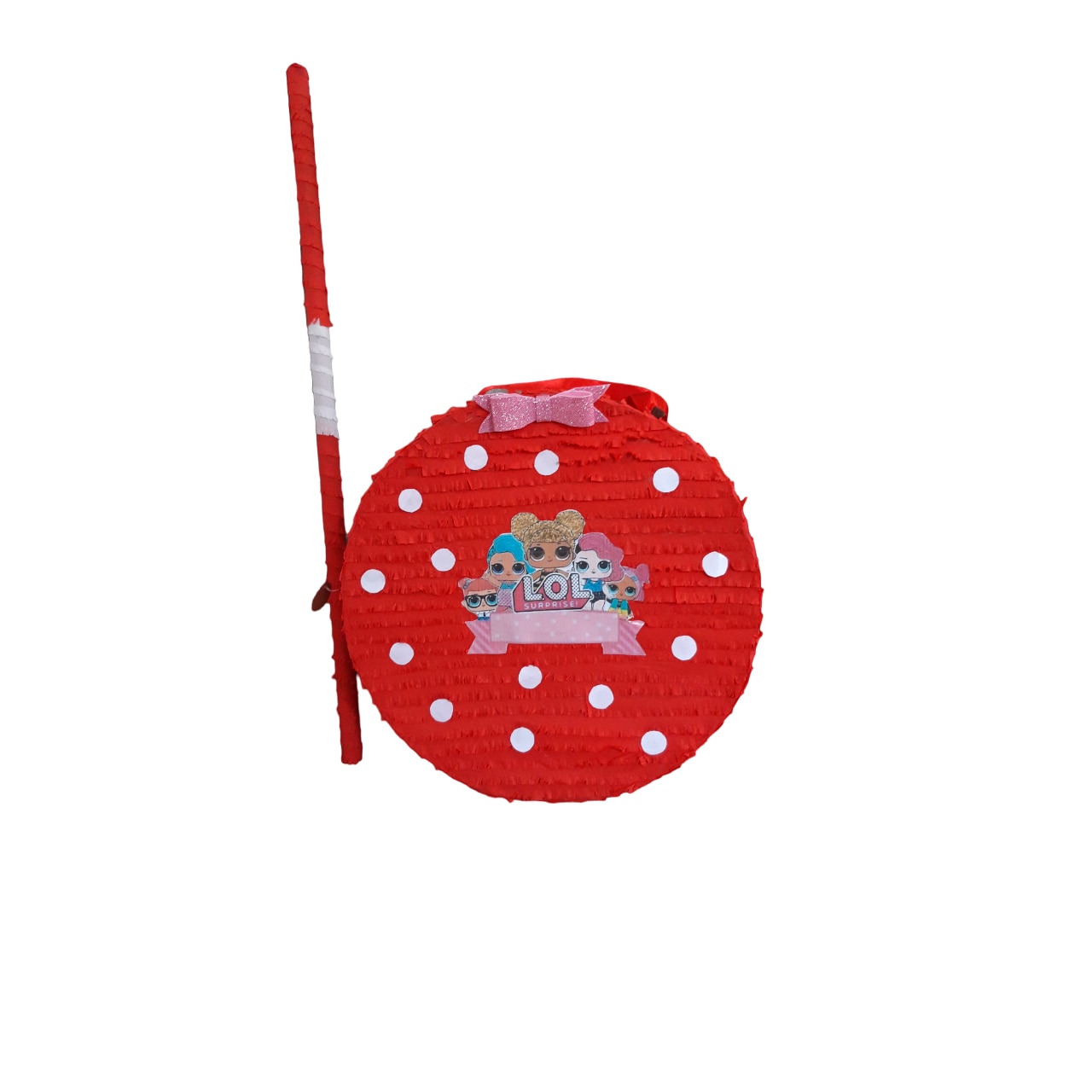 Pinata model rotund LOL, 30 cm, rosu - eMAG.ro