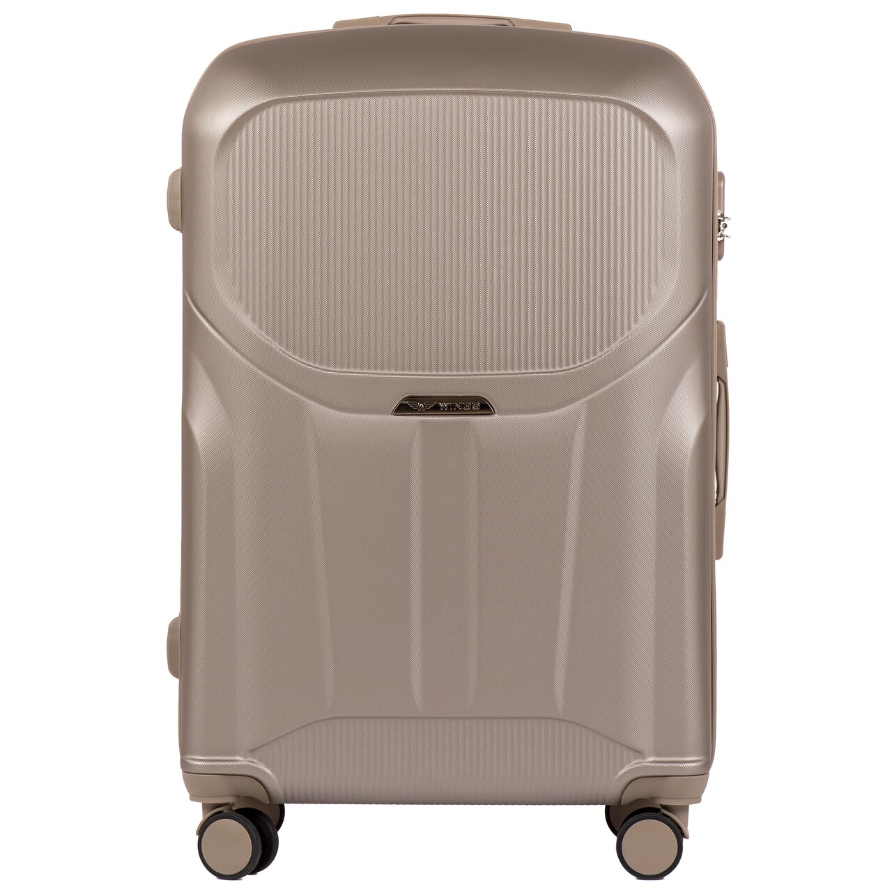 Set Trolere, Wings, PDT01 - 3 Piese, ABS, 4 Roti Duble, Auriu - eMAG.ro