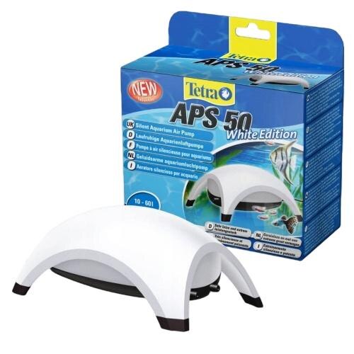 Pompa de aer acvariu APS-50, Tetra, Capacitate 10-60 l, 2 W, Alb - eMAG.ro