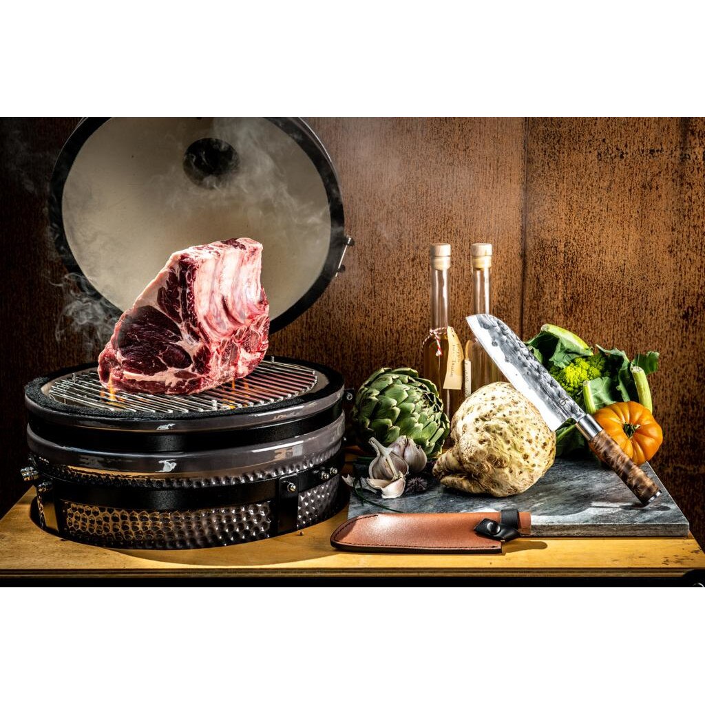 Cutit de bucatarie, Santoku, otel japonez, Forged VG10, 18 cm - eMAG.ro