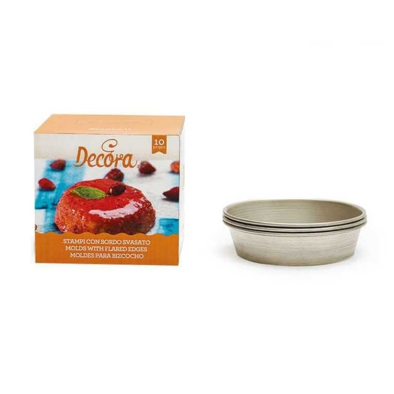 Set 10 forme prajituri, Decora, Metal, Argintiu - eMAG.ro