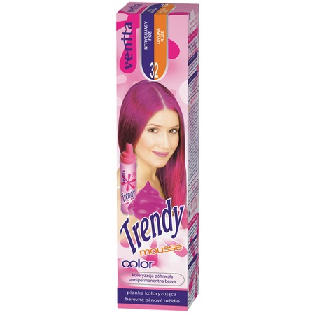 Spuma coloranta de par Trendy, Venita, 75 ml, Intriguing Rose 32 - eMAG.ro