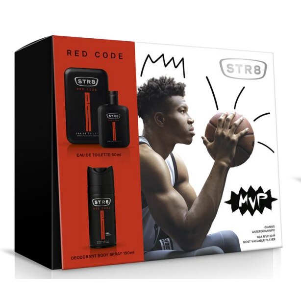 Set cadou apa de toaleta si deodorant Red Code, STR8, 50 ml/150 ml ...