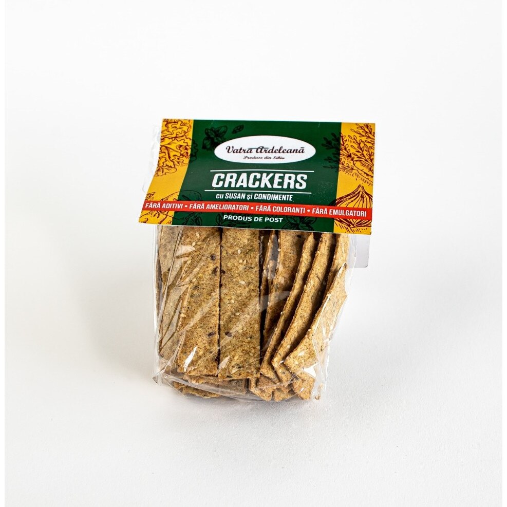 Crackersi cu susan si condimente 125 g - eMAG.ro