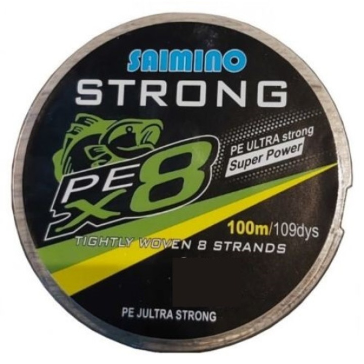 Fir textil PeX8 STRONG X8 Braided Line 100m, Super Power, 0,25mm, 21 ...