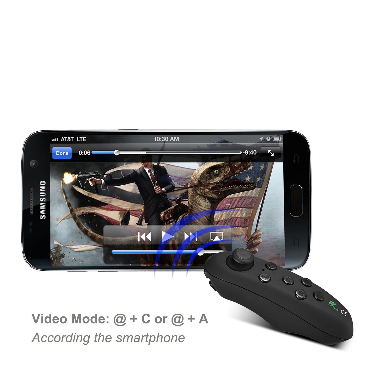Gamepad pentru smartphone/PC/tableta, Hi-SHOCK, cu selfie trigger ...