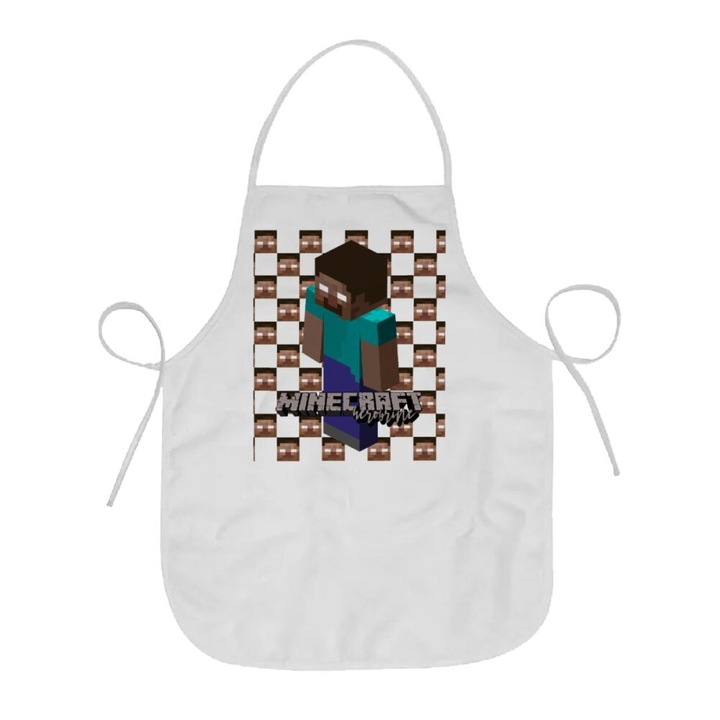 Sort de bucatarie, Minecraft, Alb, 63x75cm - eMAG.ro