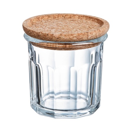 Буркан Luminarc Pure Jar, Кристал, Прозрачен, Kорк, 0,31 L - eMAG.bg