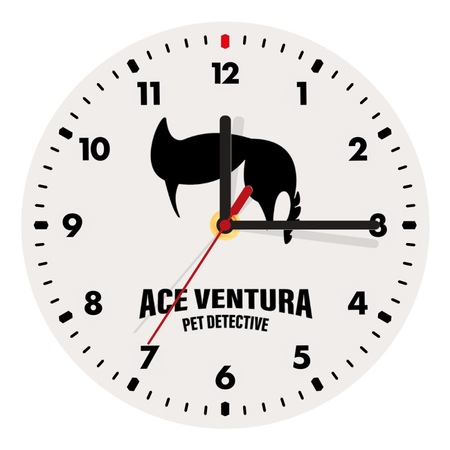Ceas decorativ din lemn, Ace Ventura, 20 cm - eMAG.ro