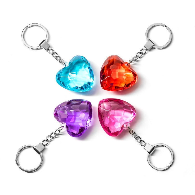 Set 4 brelocuri cu inima, Gadget Master, Metal/Plastic, Multicolor ...