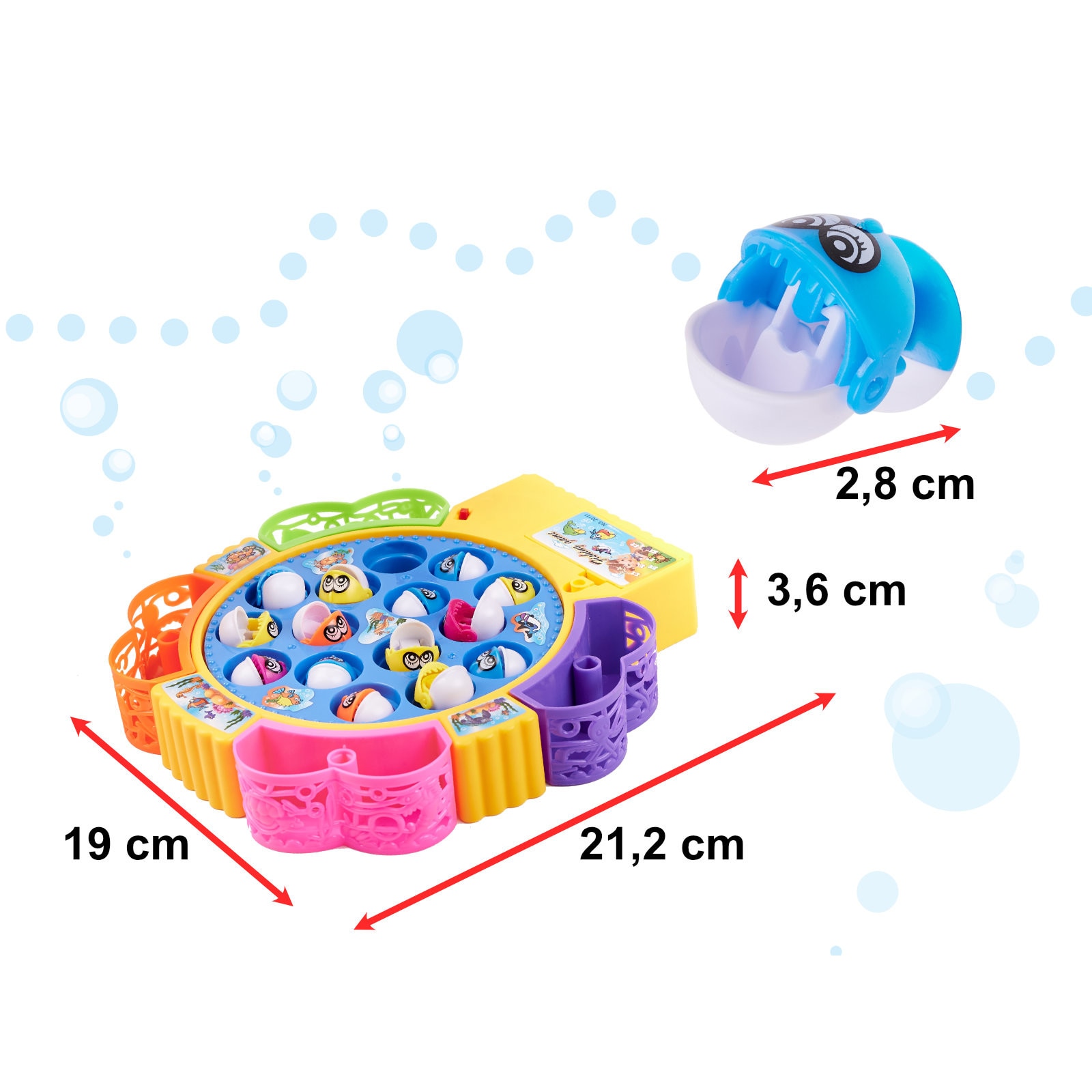 Joc de familie model pescuit pestisori cu baza, de la 1-4 jucatori iMK ...