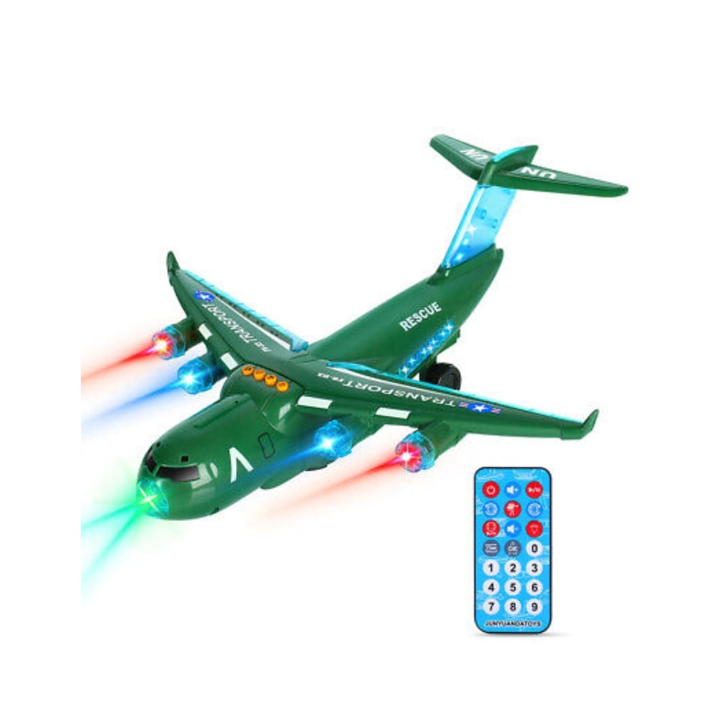 Интерактивна играчка, Самолет със звуци и светлини, дистанционно ...