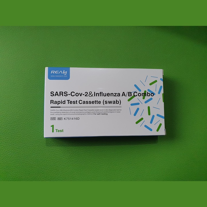 Test Rapid Antigen, Combinat, Gripa A+B si Covid-19, Realy Tech, Nazal ...
