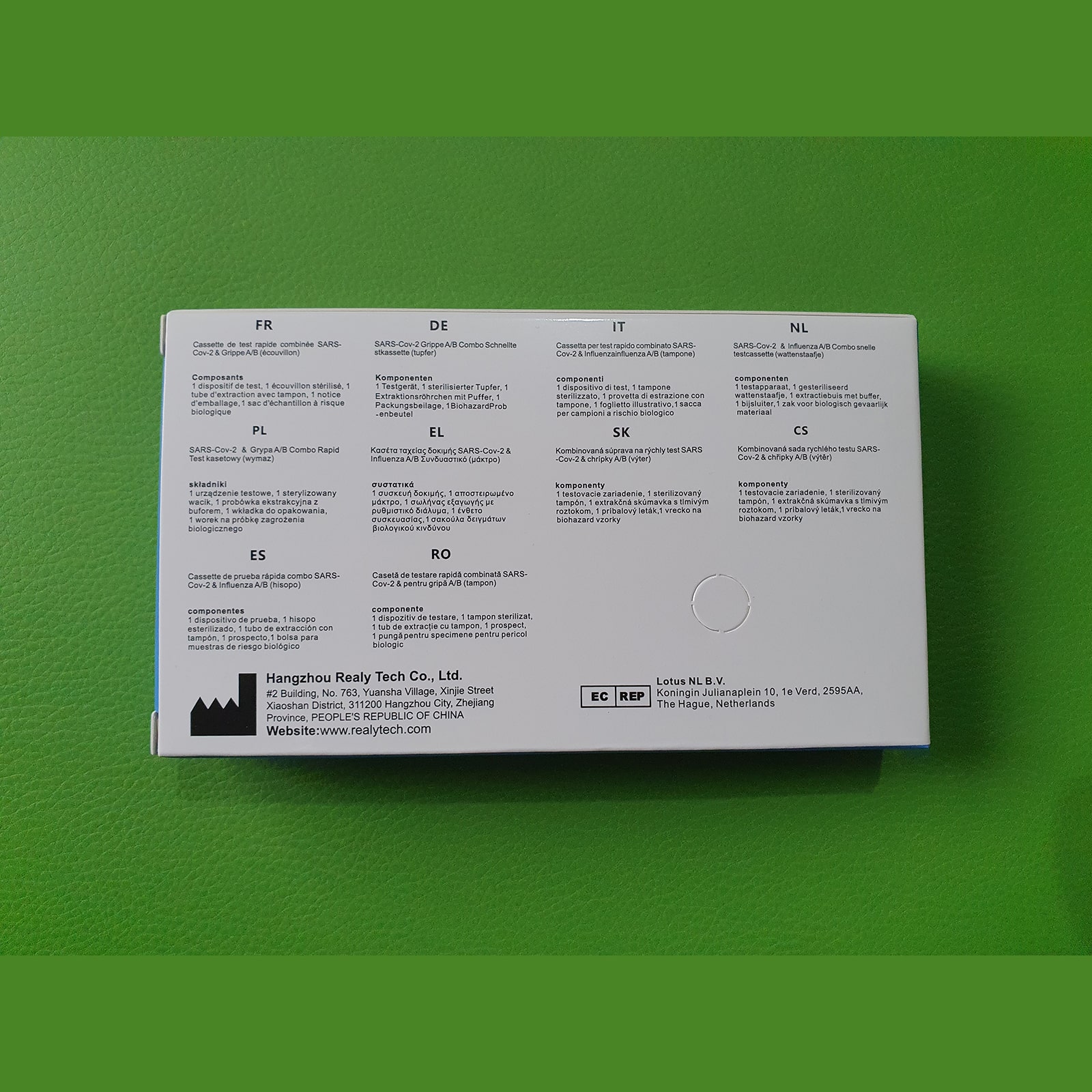 Test Rapid Antigen, Combinat, Gripa A+B si Covid-19, Realy Tech, Nazal ...